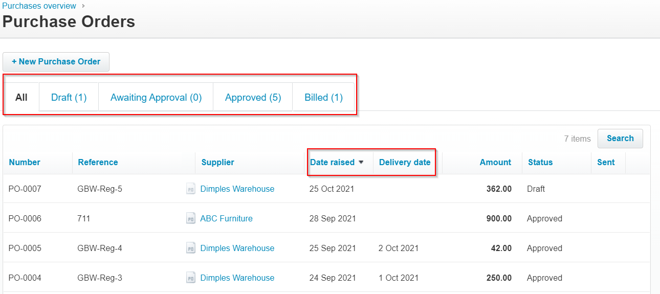 Manage Purchase Orders and Bills with Xero Online - Altomate (Malaysia)