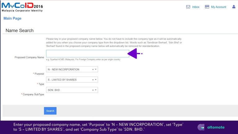 How To Incorporate Using SSM MyCoID - Direct Incorporation Application ...